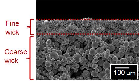 MTL Annual Report » Sintered Metal Wicks for Loop Heat Pipes